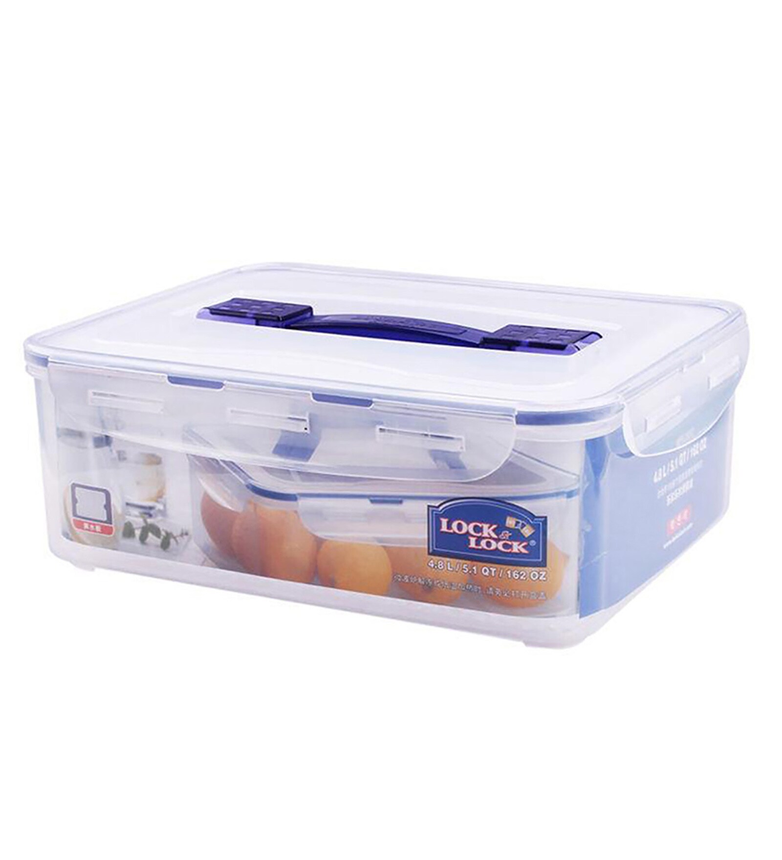 Buy Classic 4.8 Litres Transparent Plastic Airtight Food Storage ...