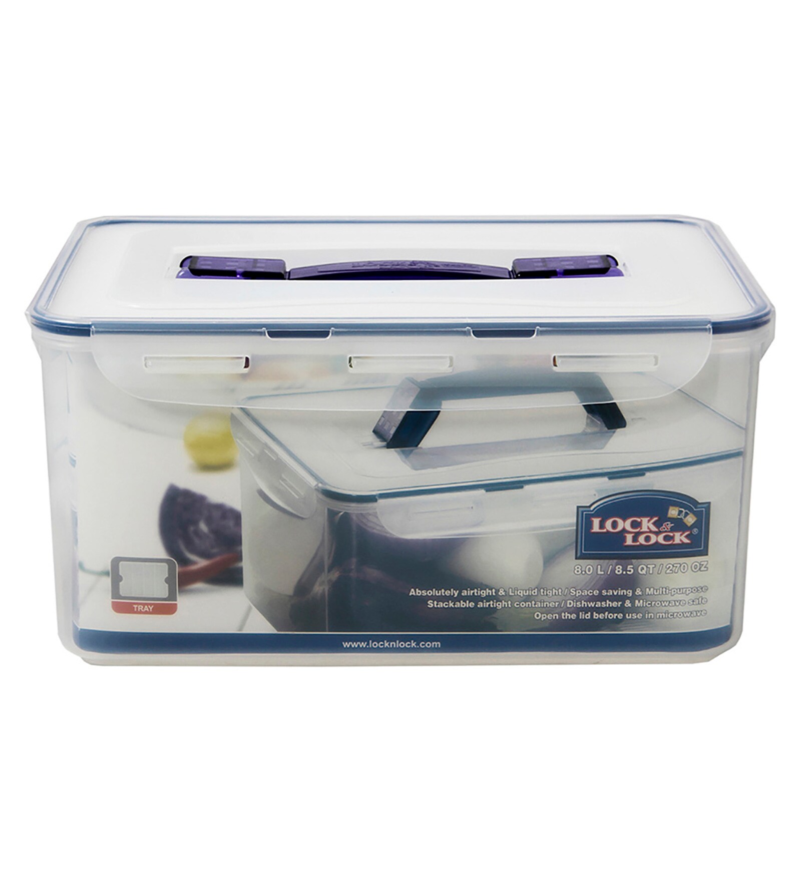 Buy Classic 8 Litres Transparent Plastic Airtight Food Storage ...