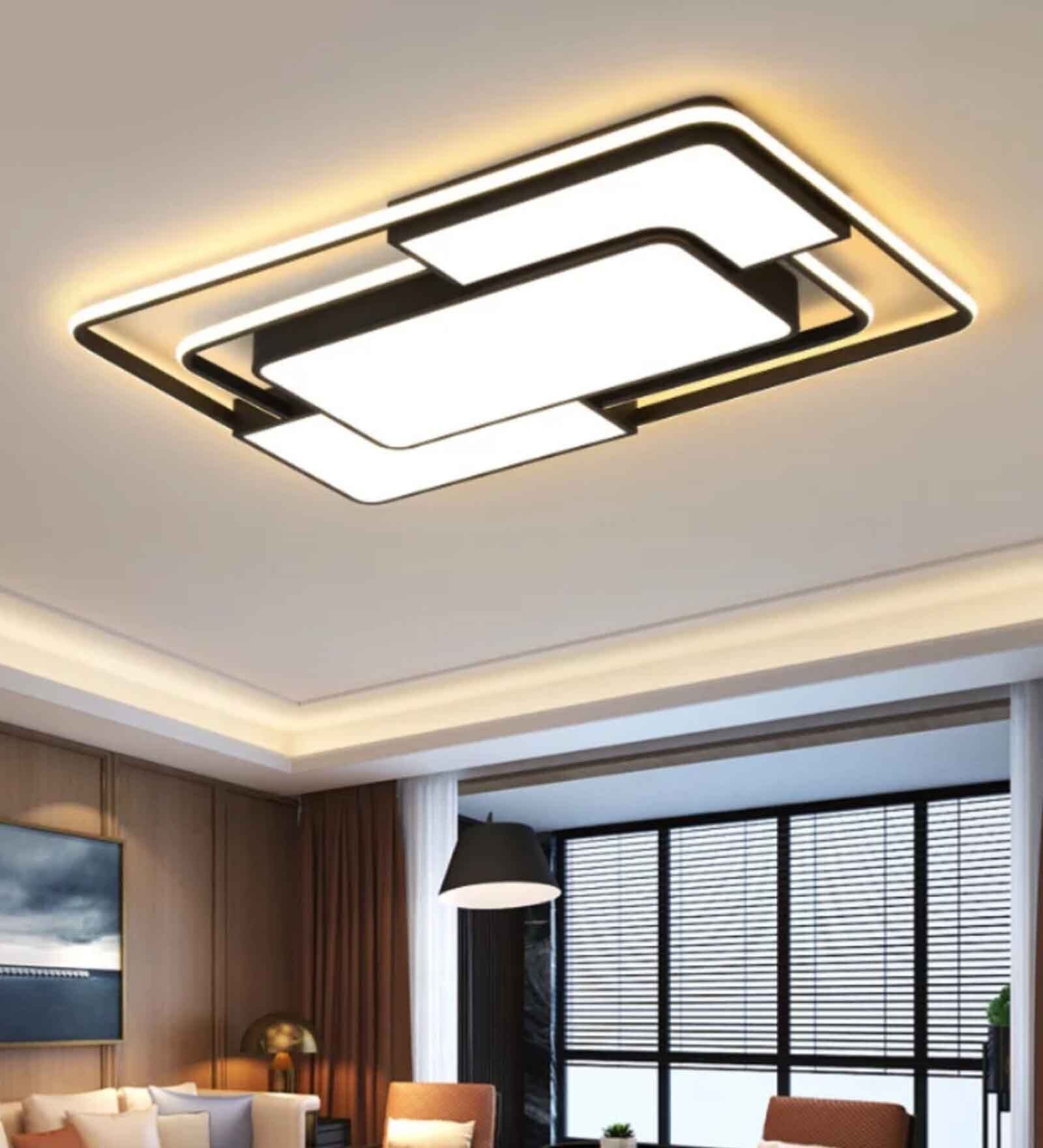 Buy Classic Black LED Smart Voice Assist Chandelier at 48% OFF by ...
