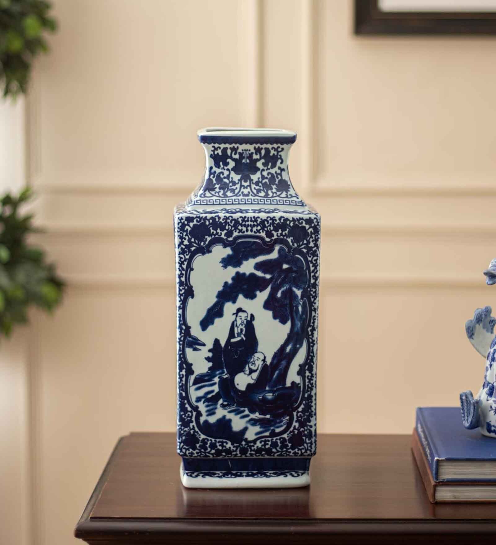 Buy Classic Blue Porcelain Vase by The Decor Kart at 100% OFF by The ...