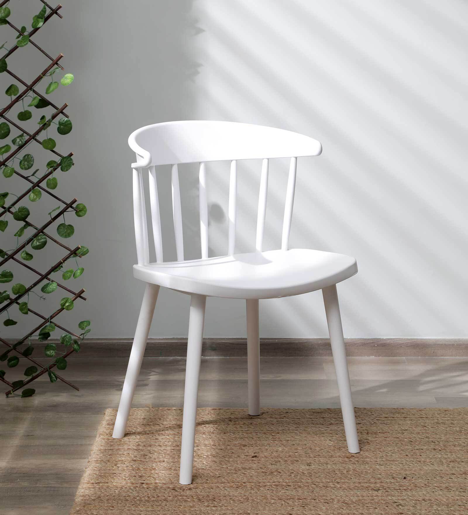 Buy Classic Fiber Cafe Chair in White Matte Colour at 20% OFF by Pansy ...