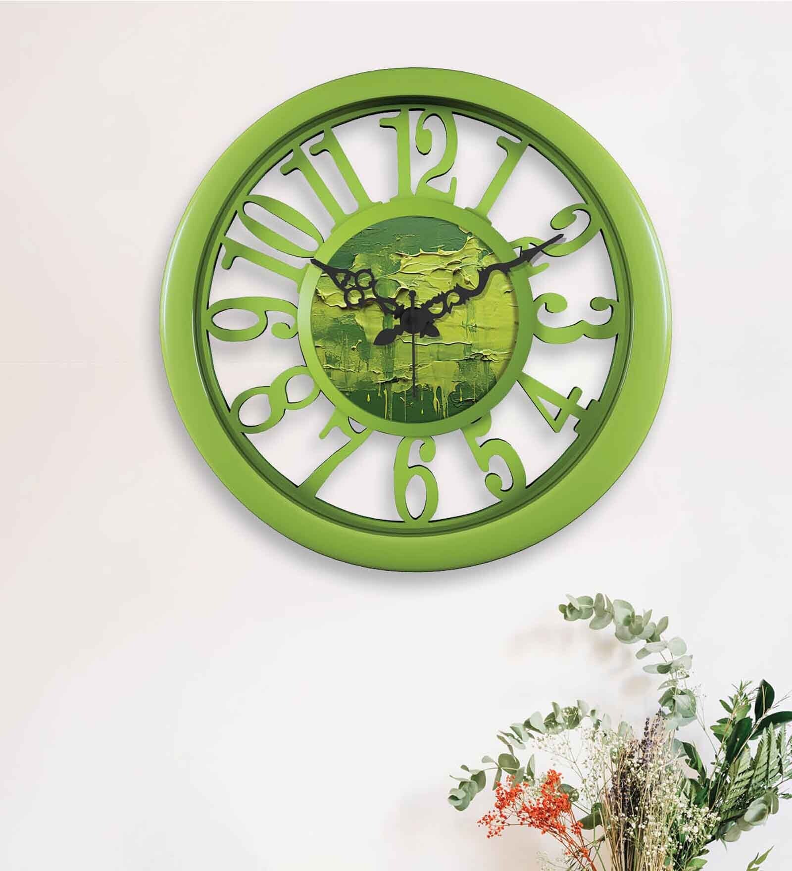Buy Classic Green Plastic Modern Wall Clock at 16% OFF by Random ...