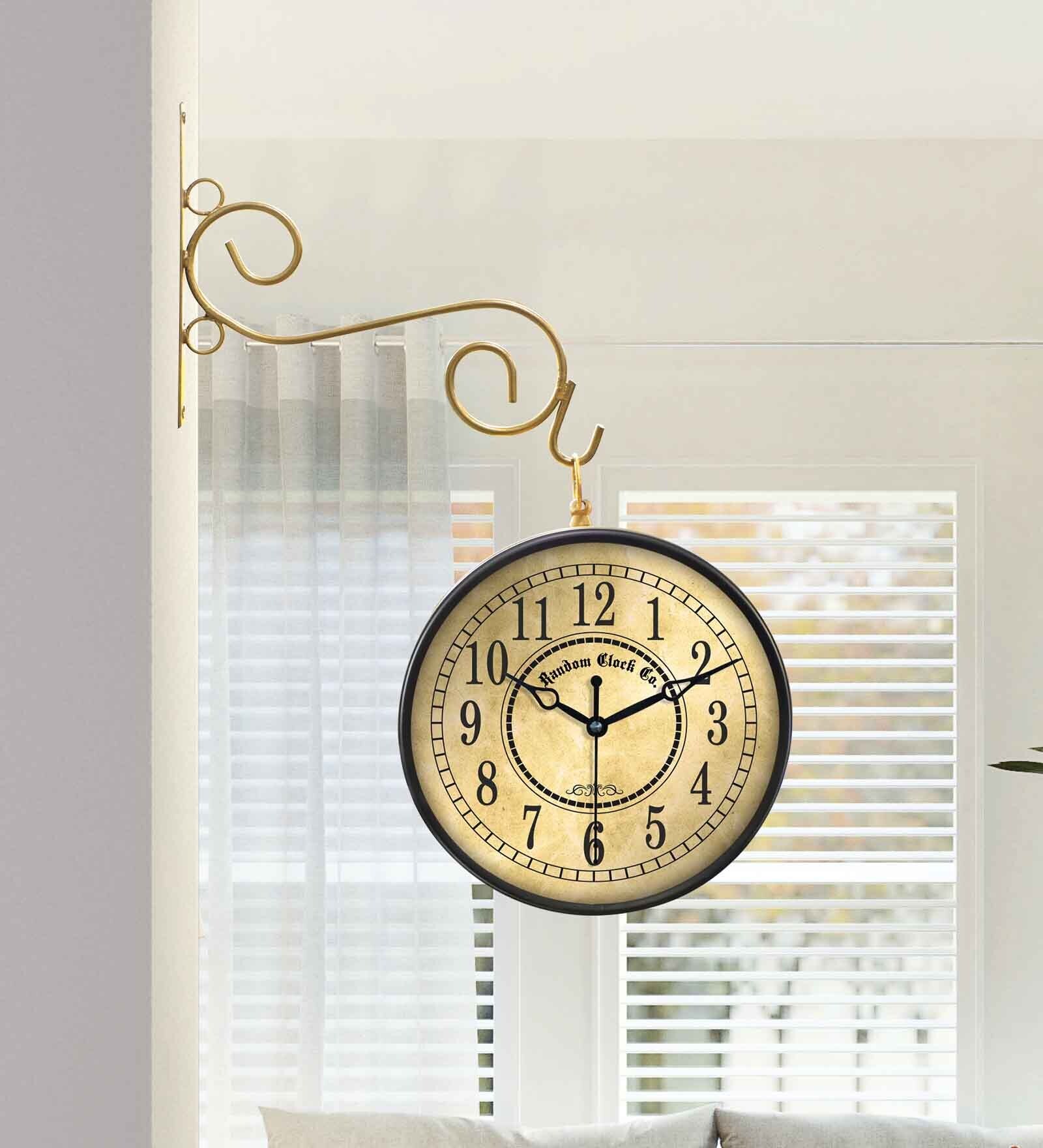 Buy Classic Multicolour Metal Analog Platform Clock at 56% OFF by ...