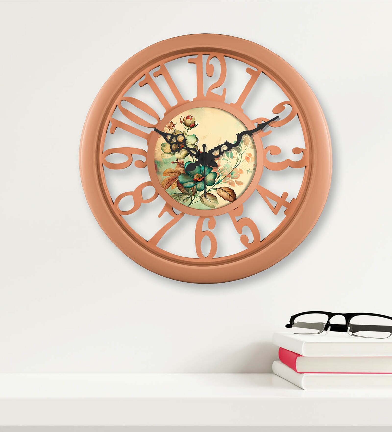 Buy Classic Peach Plastic Modern Wall Clock at 14% OFF by Random ...