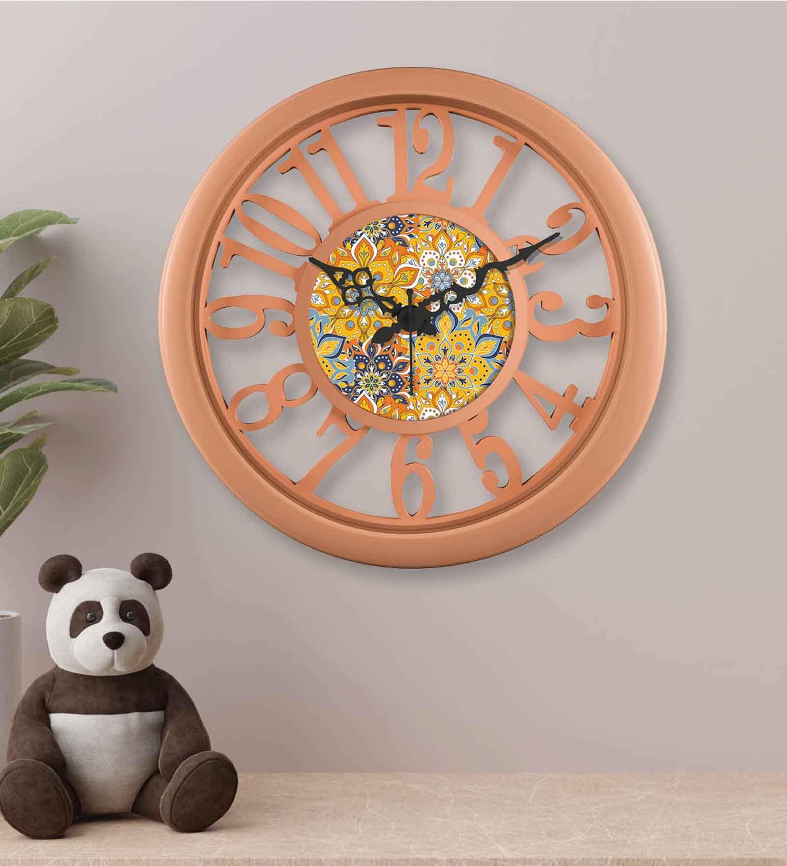 Buy Classic Peach Plastic Modern Wall Clock at 14% OFF by Random ...