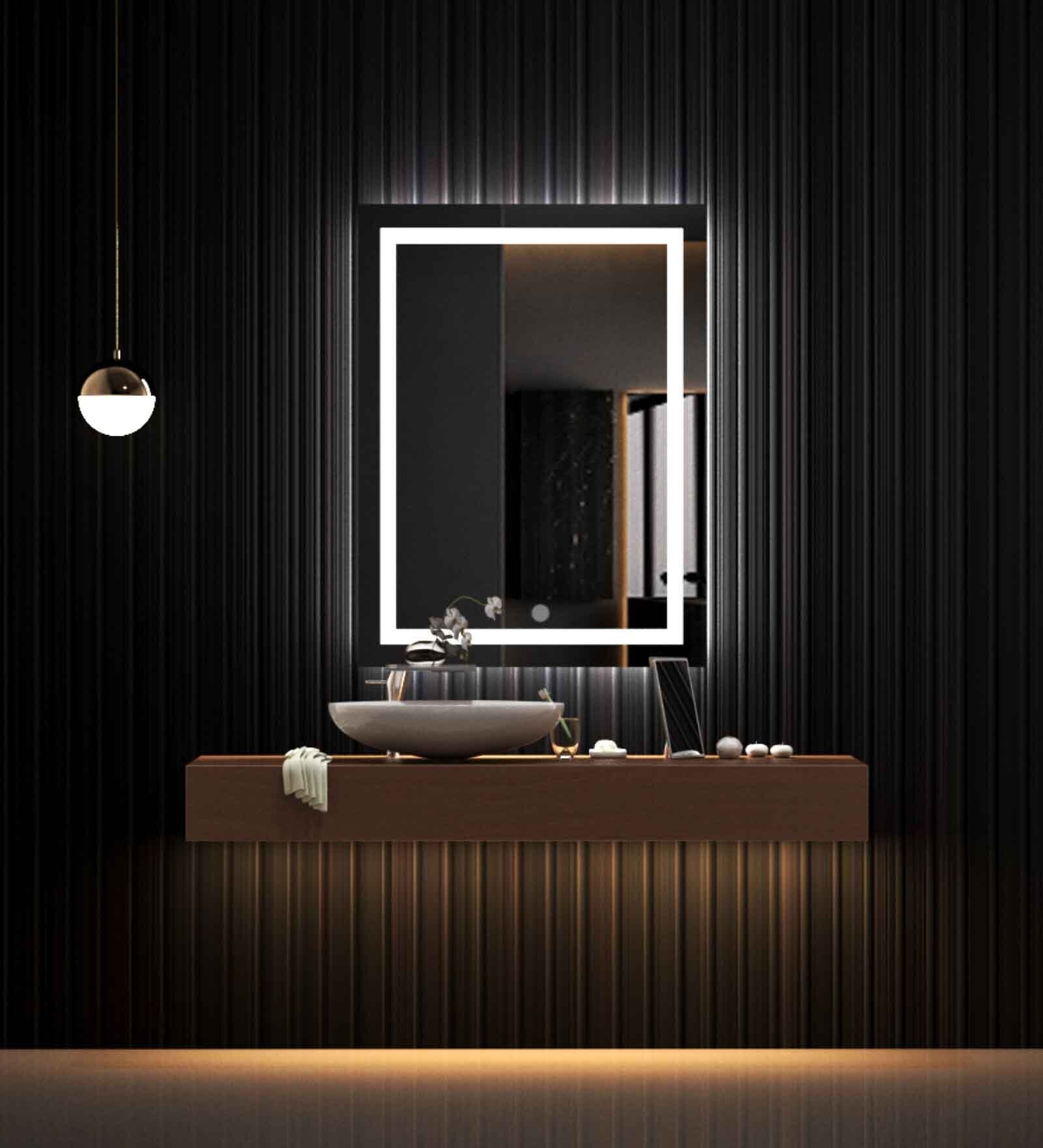 Buy Classic Single Line Multicolour Glass Led Wall Mirror at 24% OFF by ...