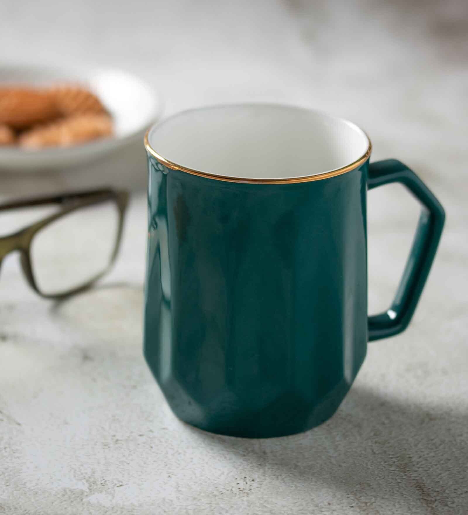 Buy Clay Craft Fine Ceramic Soho Green Milk Mug 2 Piece -390 ml at 11% ...