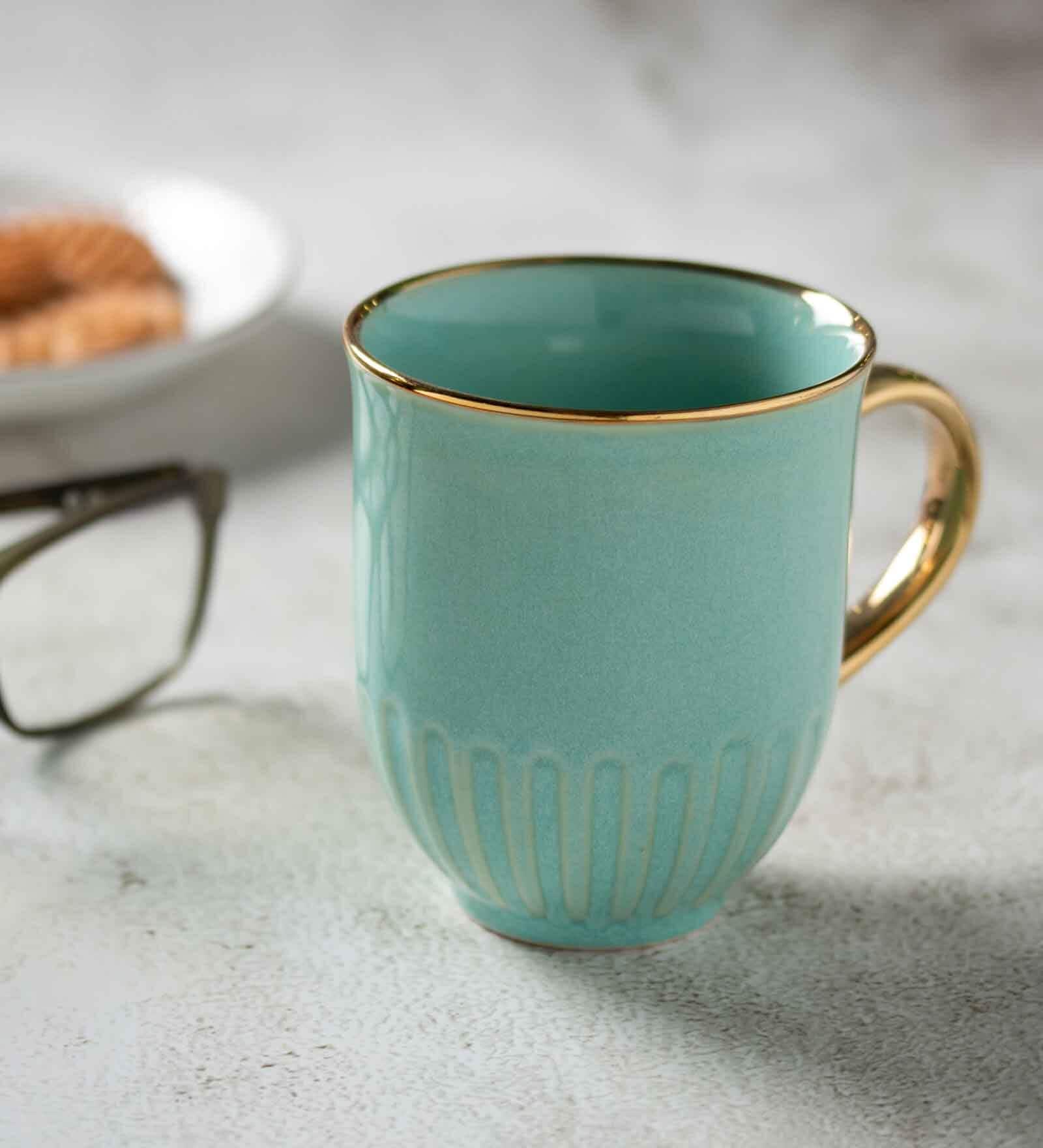 Buy Clay Craft Fine Ceramic Topaz Em Green Milk Mug 1 Piece -280 ml at 100% OFF by Clay Craft ...