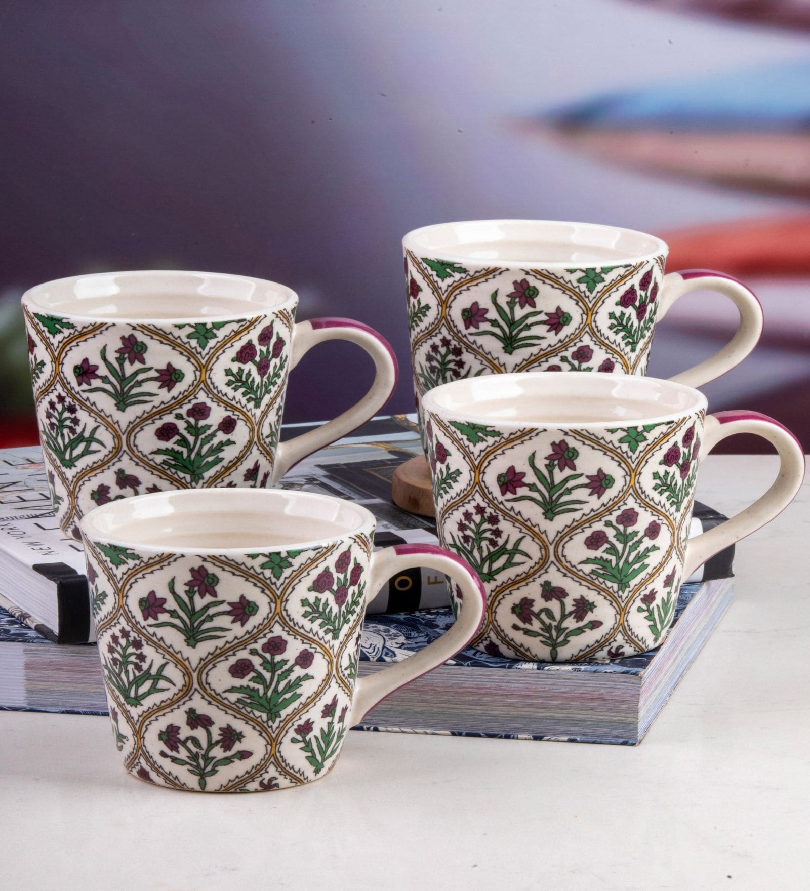 Buy Contemporary Glass Coffee Mug (Set of 4) by Goodhomes at 50% OFF by ...