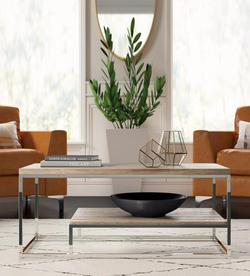 Buy Clark Center Table in Black Finish by Furncasa Online - Industrial ...