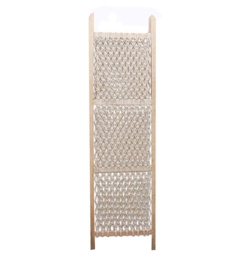 Buy Clark Macrame Room Divider in Off White Colour by Craft Palette ...
