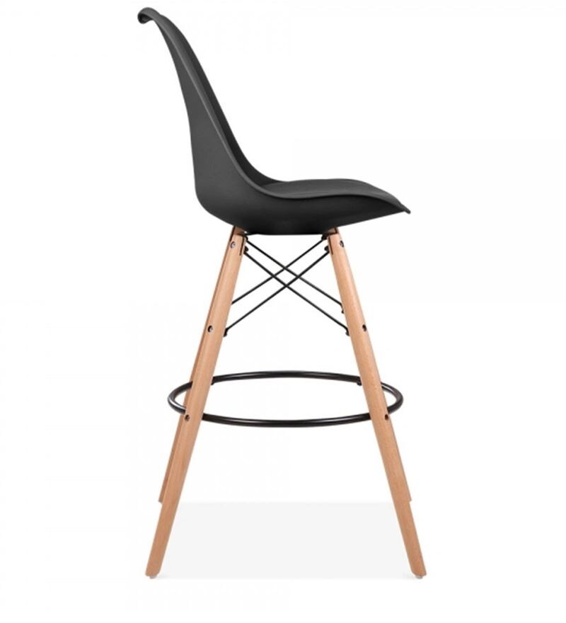 Buy Oreo Full Back Bar Stool in Black Colour by Finch Fox Online - Mid ...