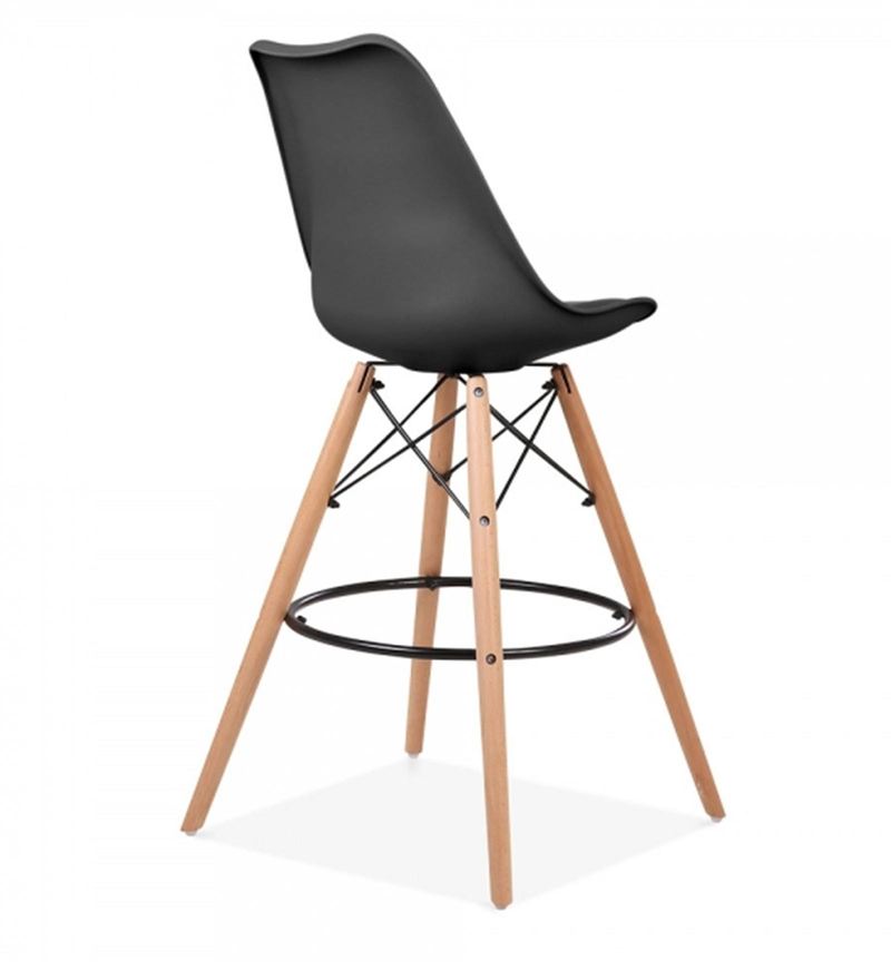 Buy Oreo Full Back Bar Stool in Black Colour by Finch Fox Online - Mid ...