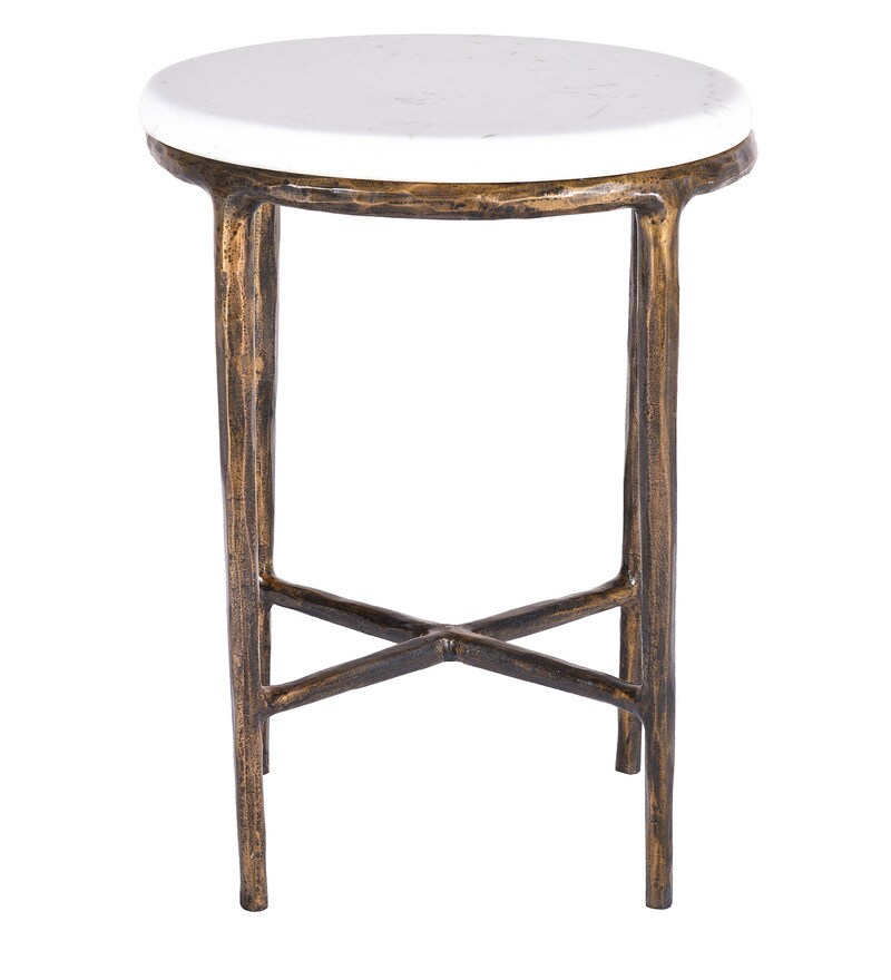 Buy Classy Side Table in Gold Colour by Magus Design Online ...