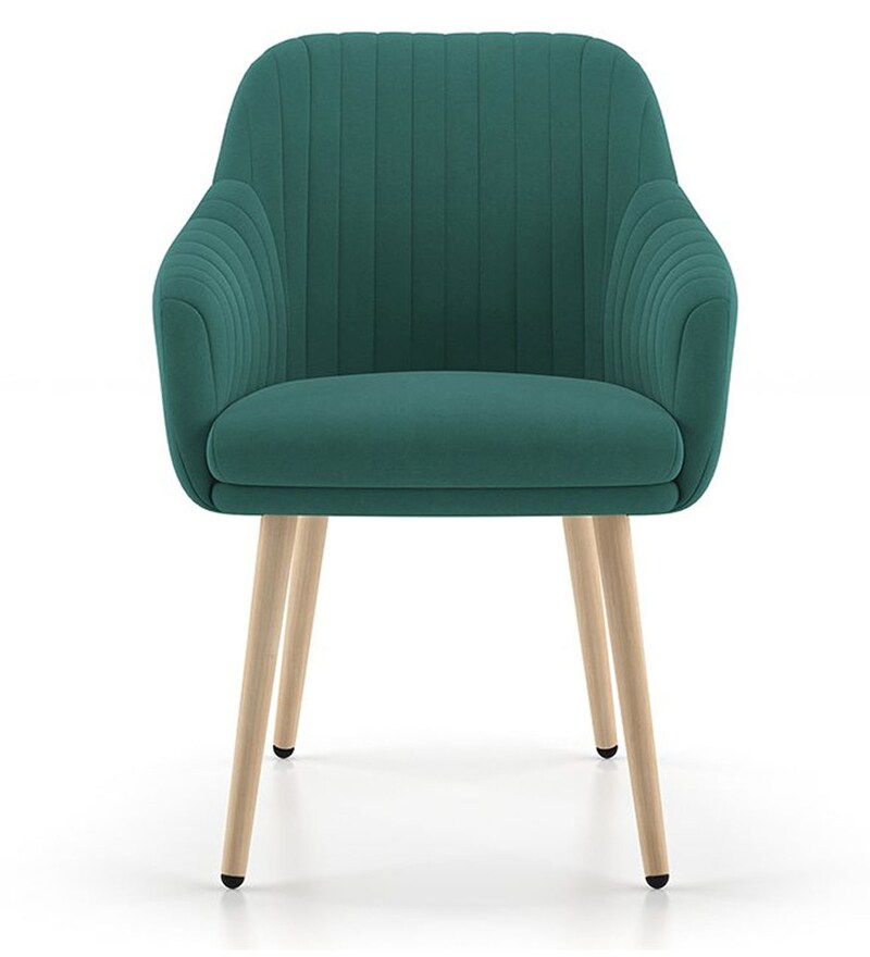 Buy Bay Armchair in Dark Green Colour by Lakdi Online - Arm Chairs ...