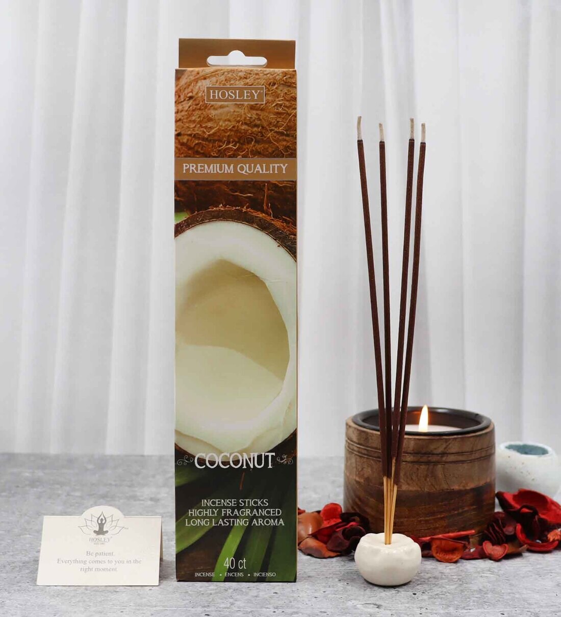 Buy Coconut Natural Brown Bamboo Incense Sticks at 25% OFF by Hosley ...