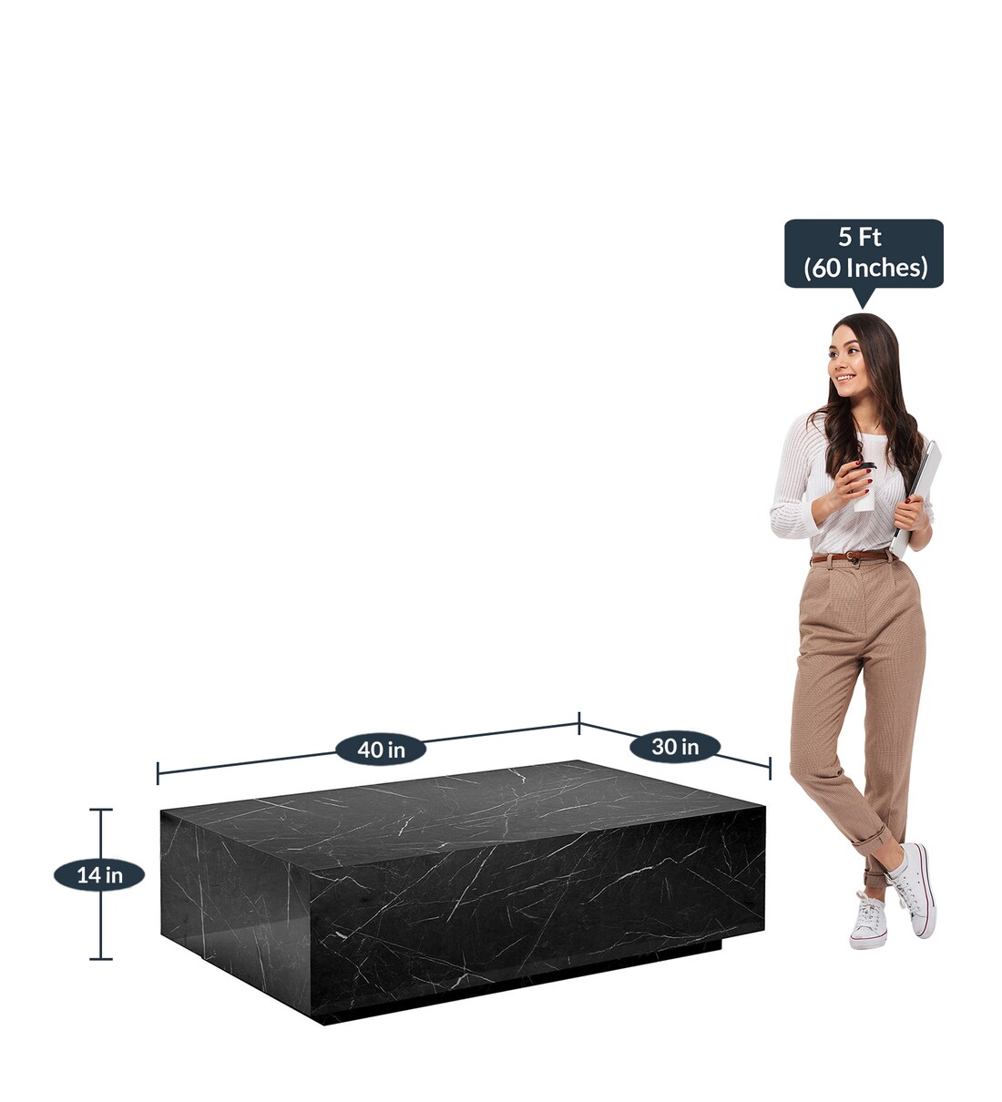 Buy Turin Coffee Table in Black By Bhati Impex Online - Eclectic Coffee ...