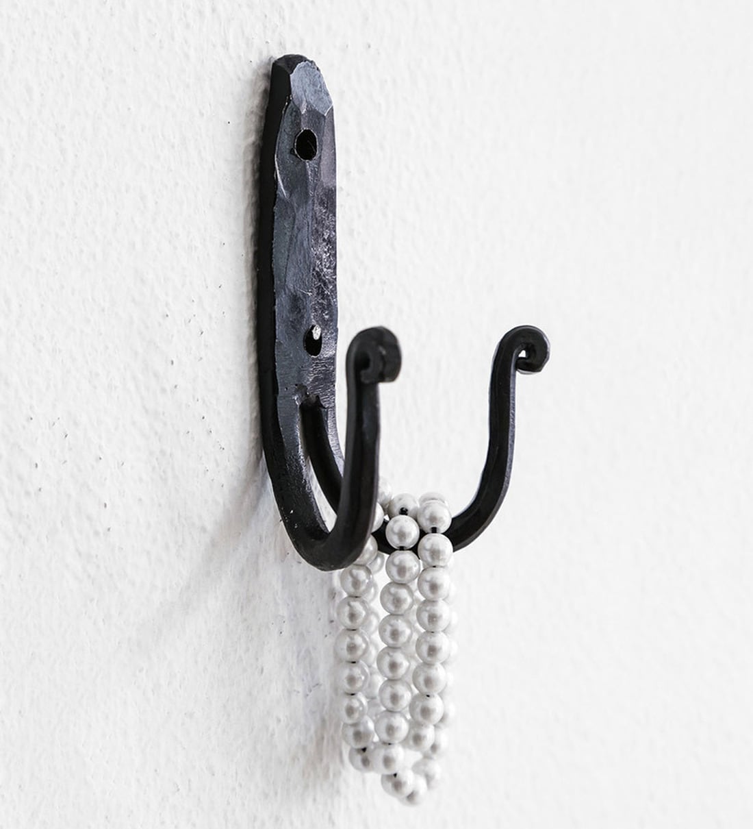 Buy Cast Iron Black Single Hook With 2 Prongs ( Length: 2.8 Inches) by ...