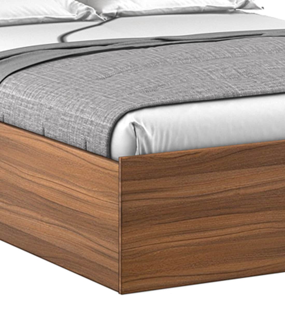Buy Comet Queen Size Bed in Exotic Teak Finish with Hydraulic Storage ...