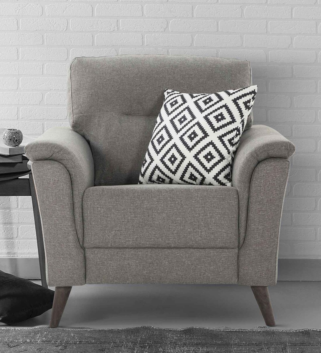 Buy Concorde 1 Seater Sofa in Grey Colour at 32% OFF by Urban Living ...