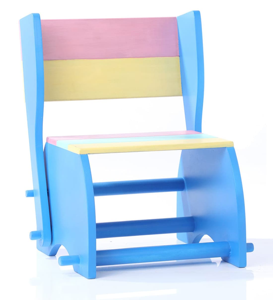Buy Convertible Solid Wood Infant Chair in Blue Finish Online - Infant ...