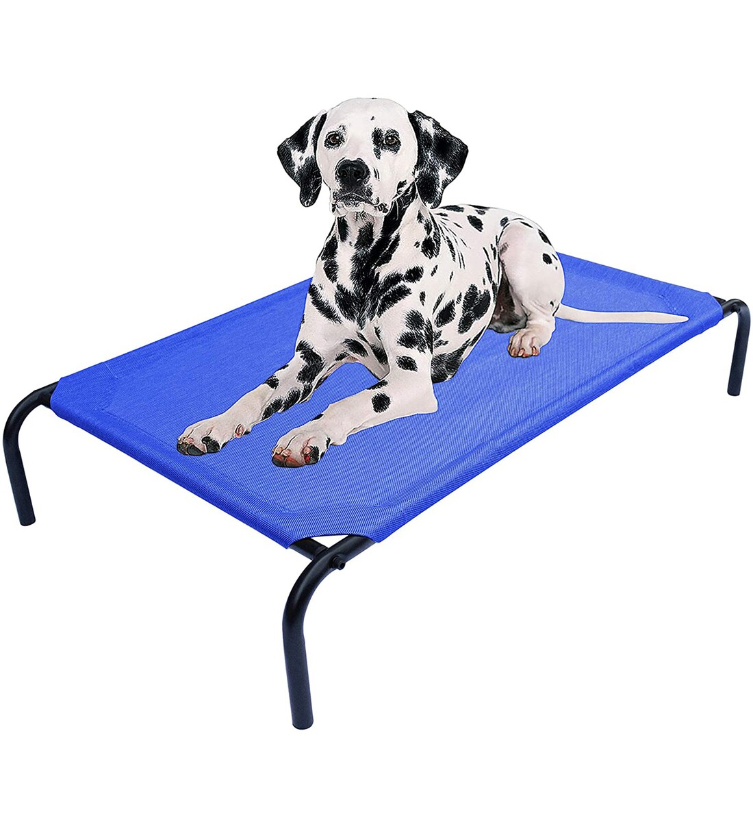 Buy Extra Large Cooling Elevated Dog Bed in Blue Colour by KUTKUT ...