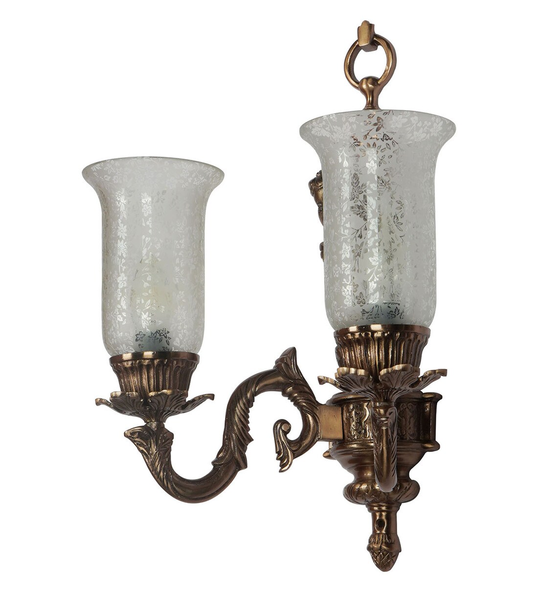 Buy Copper Aluminium and Glass Wall Light By Fos Lighting Online ...