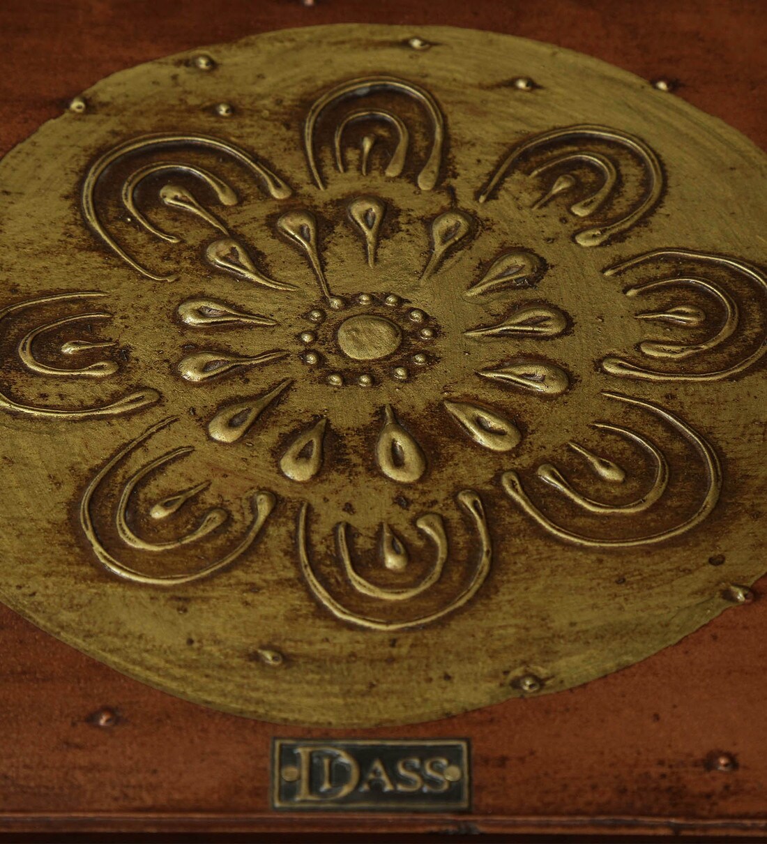 Buy Copper Pine Wood Pooja Mandir Without Door By D Dass Online - Pooja ...