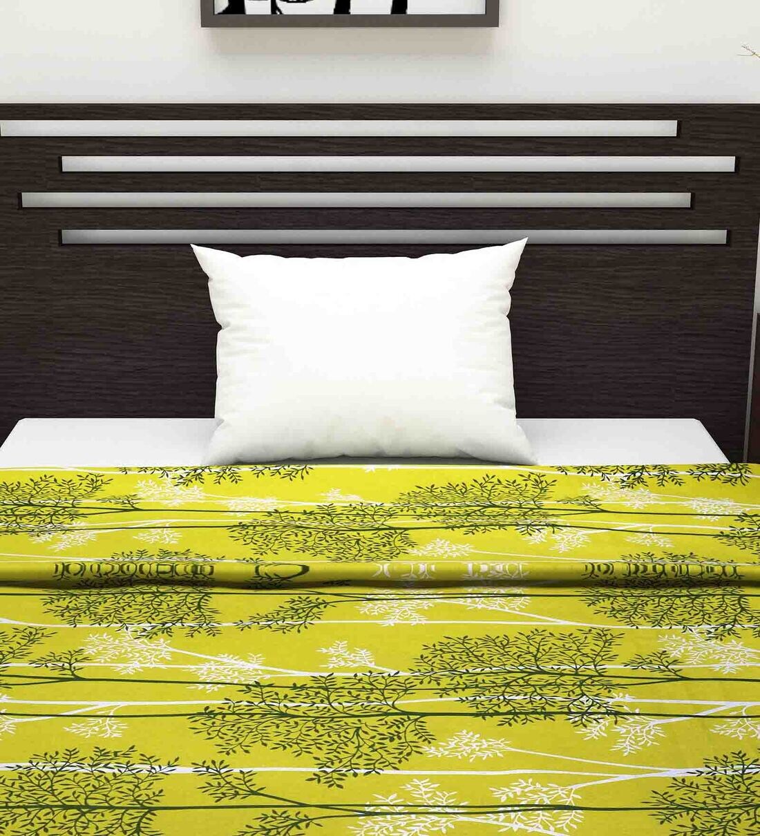 Buy Green Floral 120 GSM Single Bed Dohar by Divine Casa Online ...