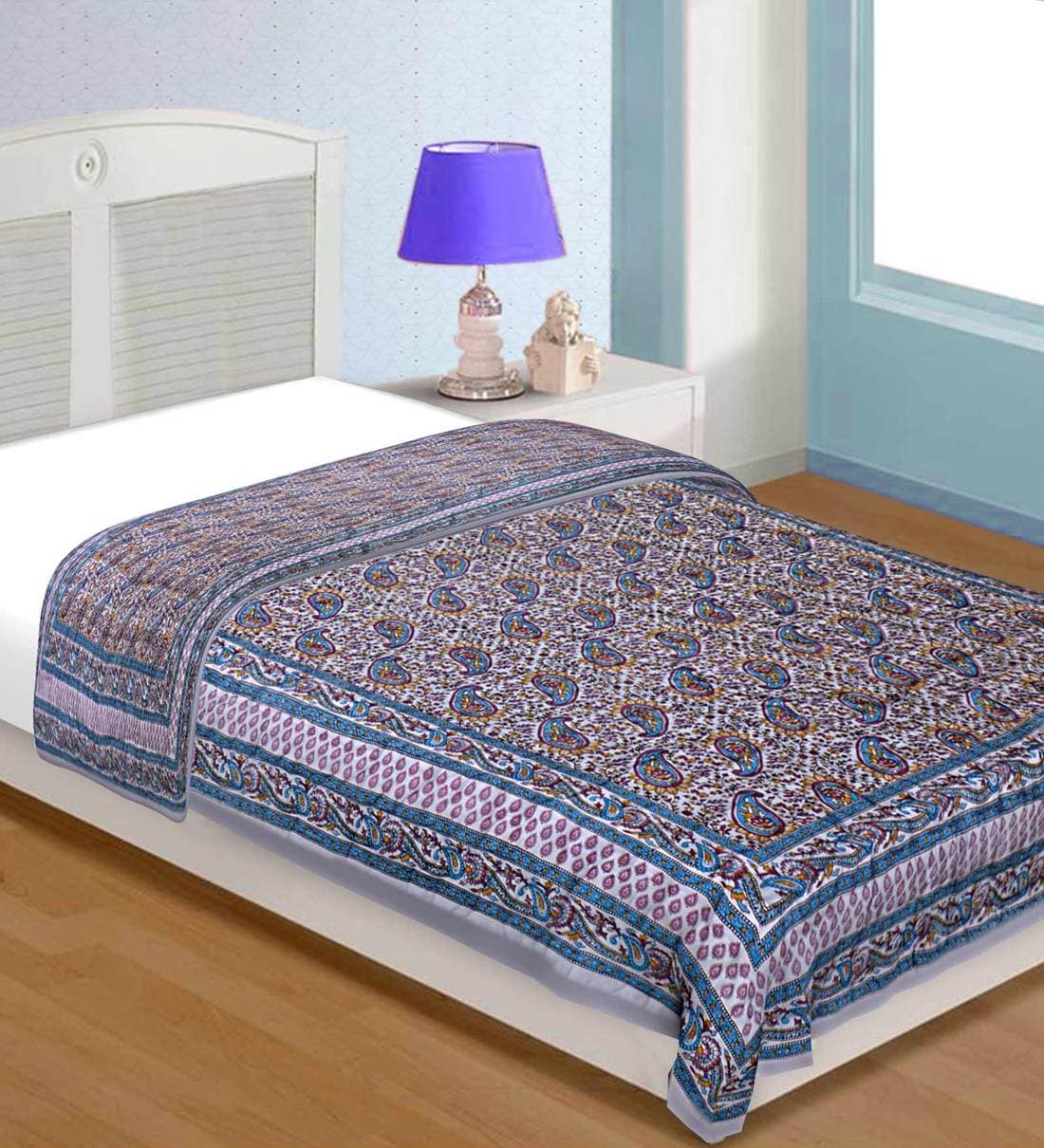 Buy Cotton 200 GSM AC Room single Bed Quilt by Jaipur Fabric at 40% OFF ...