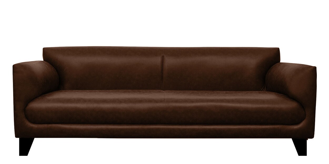 Buy Convi Leatherette 3 Seater Sofa in Lama Brown Colour by Shakura ...
