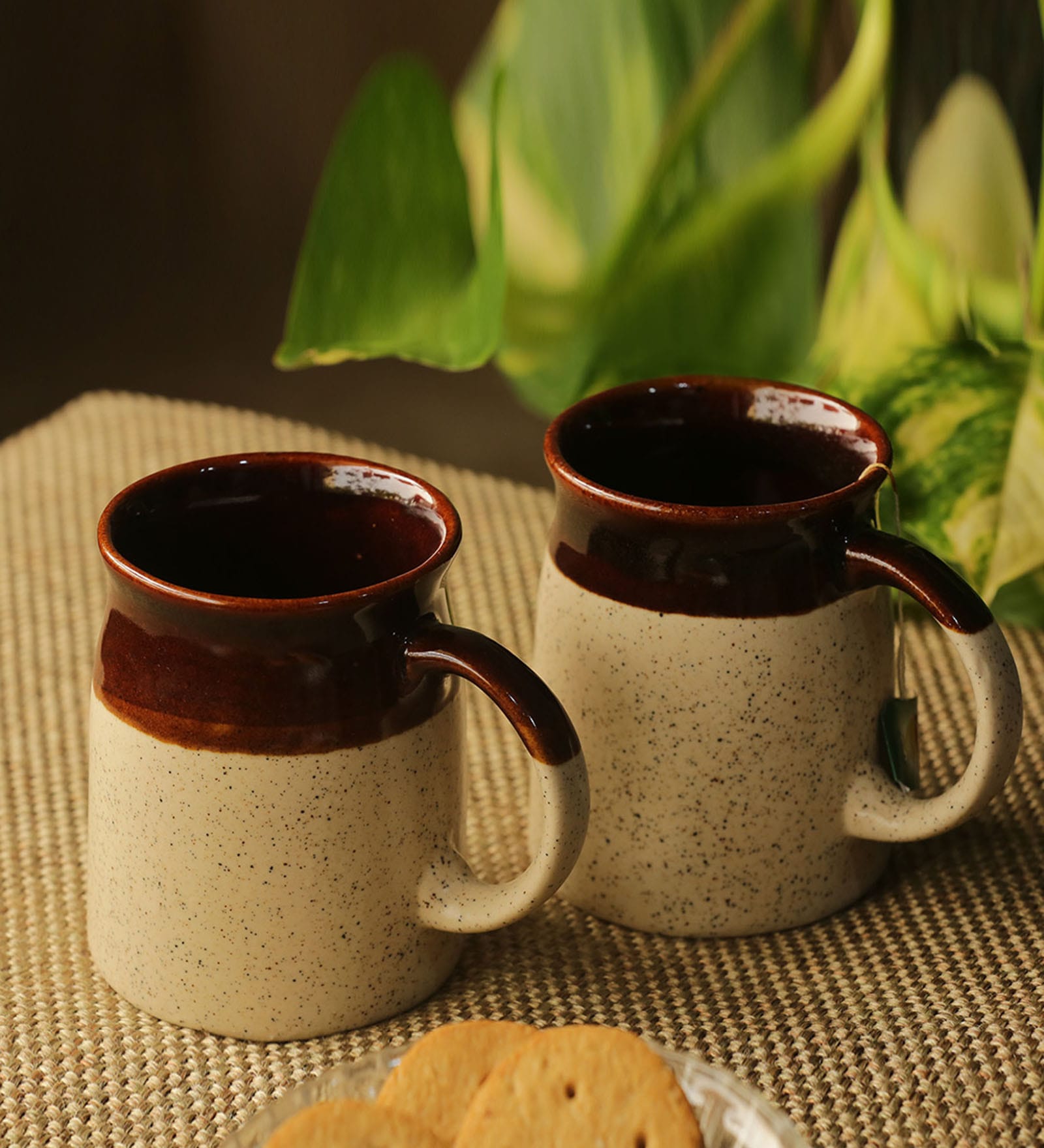 Buy Cocoa Rims 320ml Multicolour Ceramic (Set of 6) Coffee Mugs at 57% ...