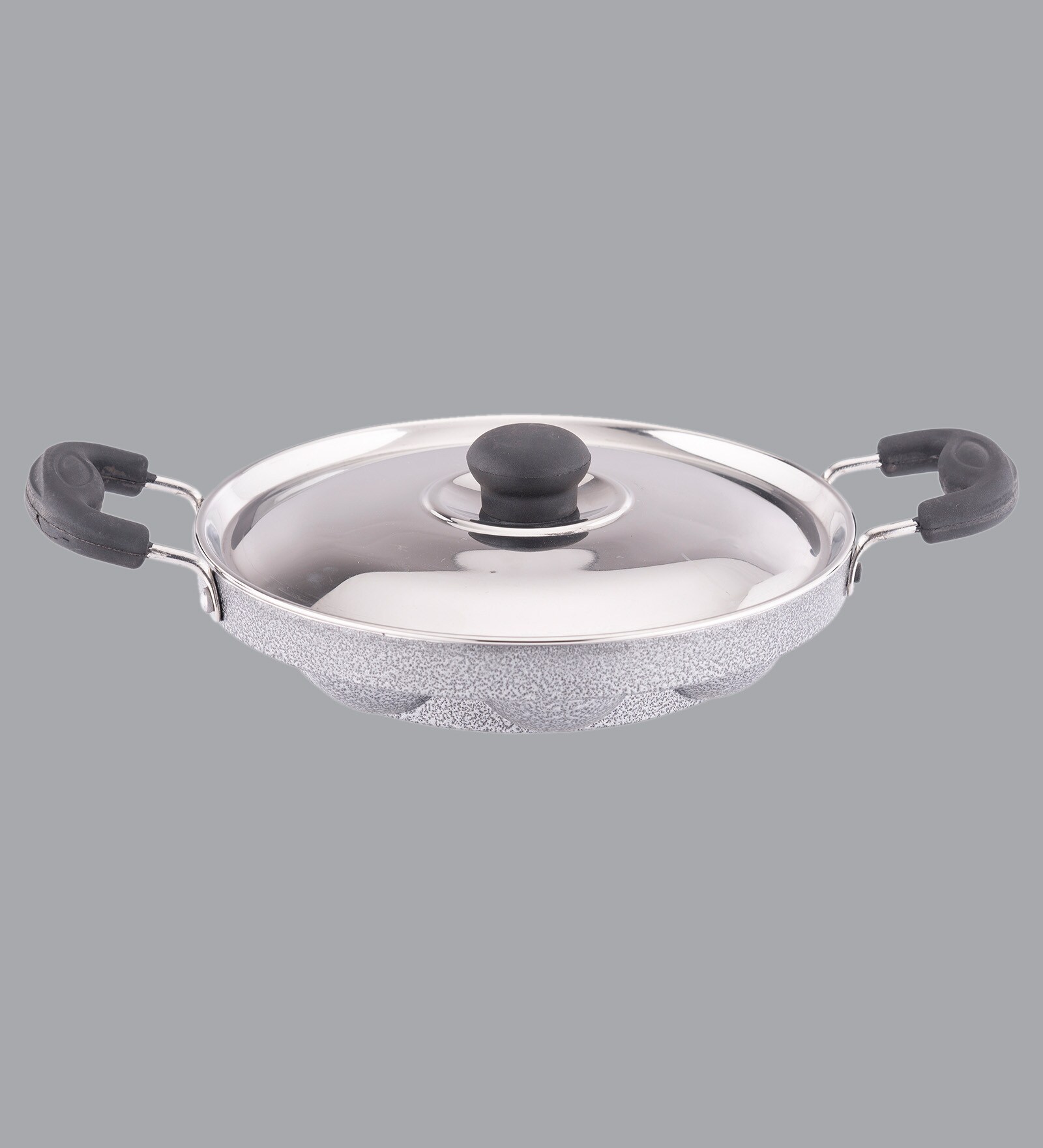 Buy Nova 9 Pits Silver Aluminium Appam Maker with Lid at 20% OFF by ...