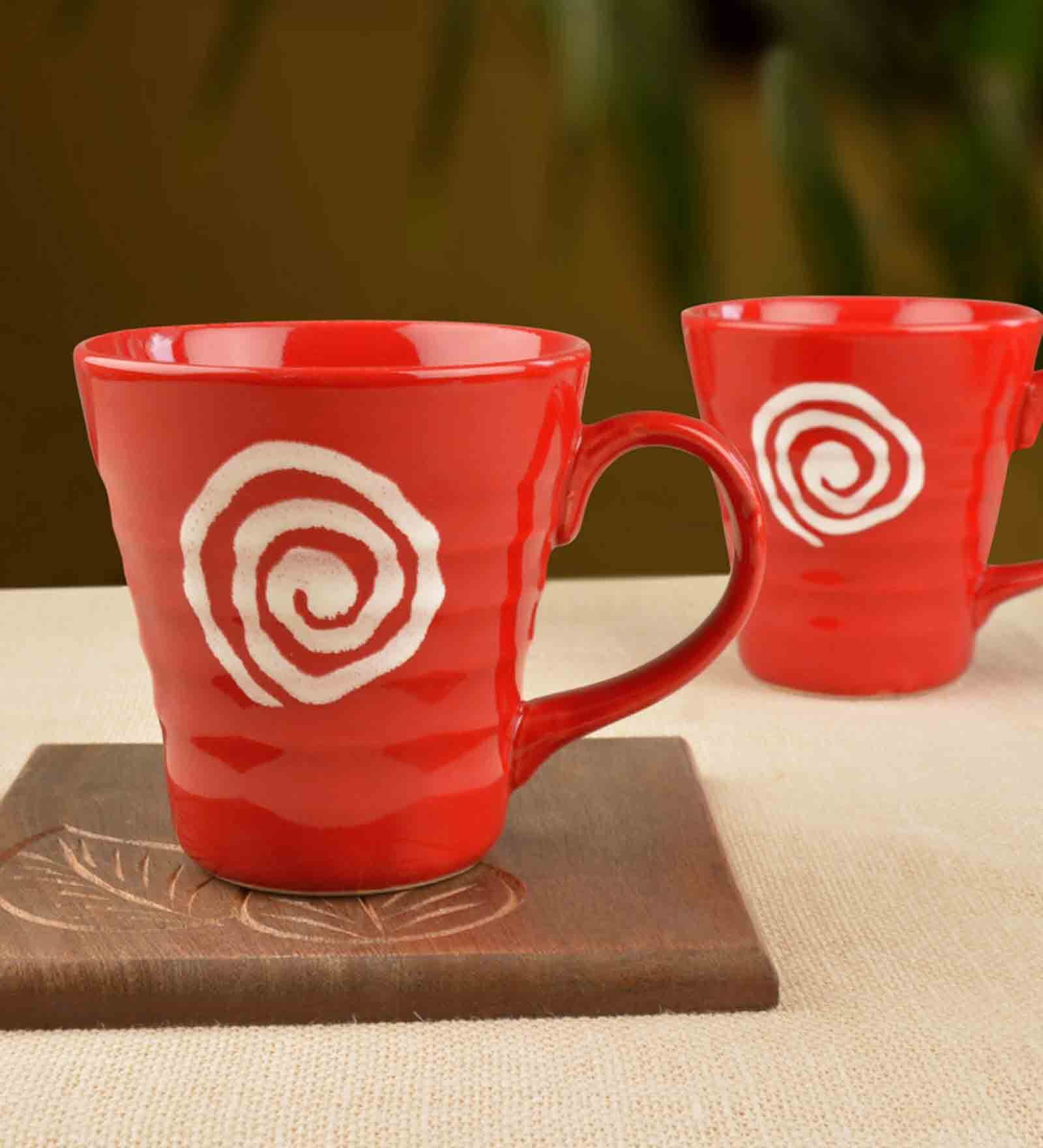 Buy Colin 300ml Red (Set of 2) Ceramic Coffee Mug at 23% OFF by ...