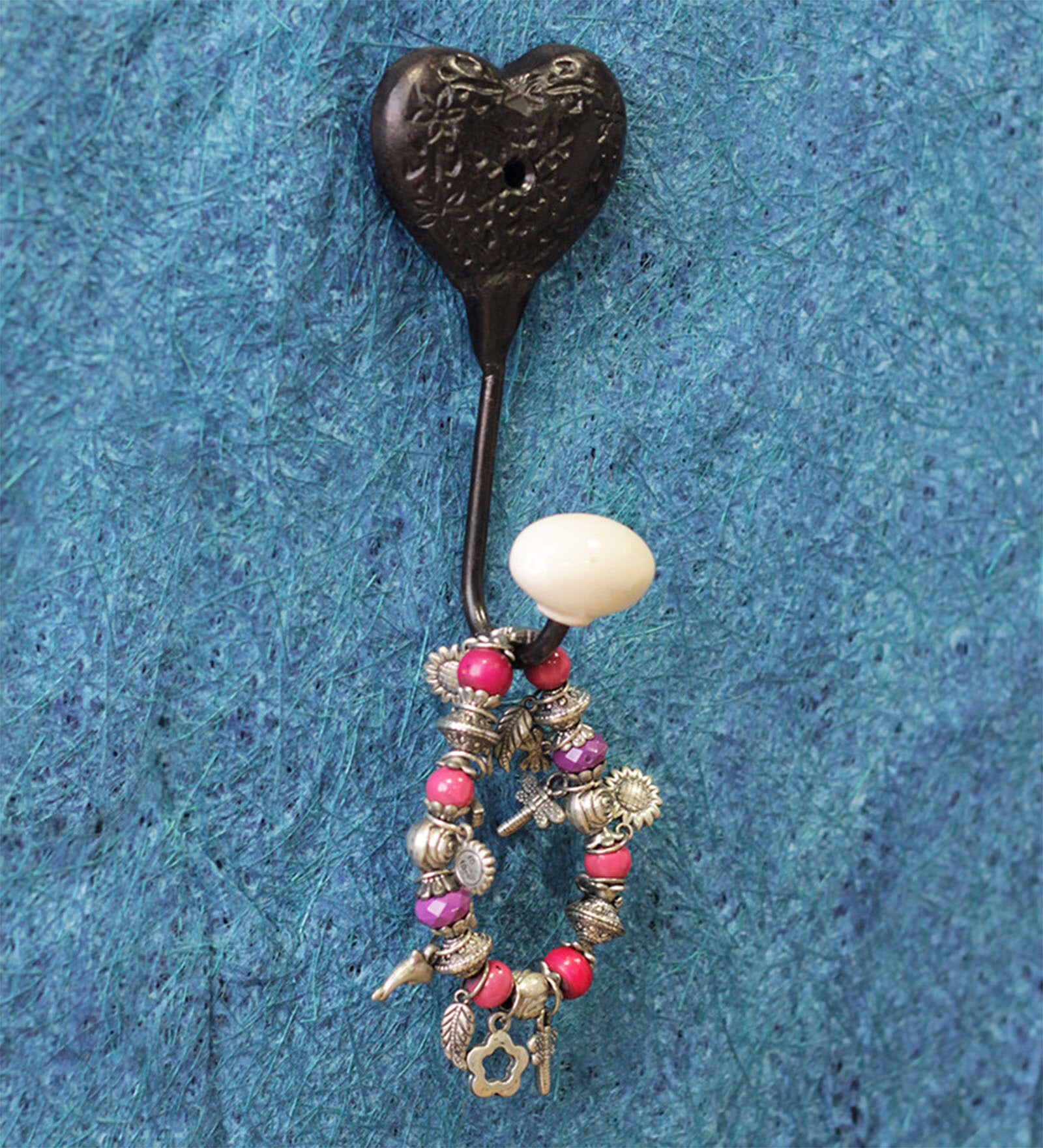 Buy Cast Iron Black Metal Finish Single Hook Online - Cloth & Robe ...