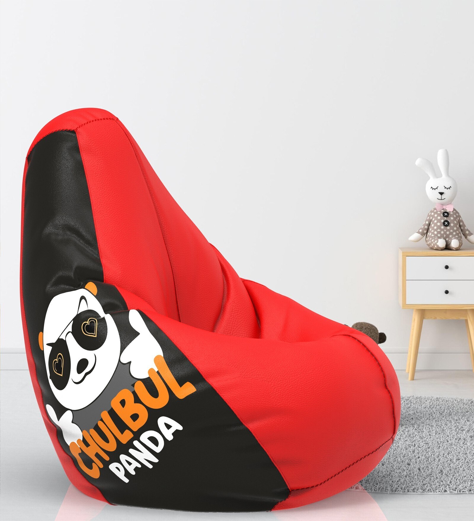 Buy Print-a-Bean 5XL Bean Bag with Beans In Red & Black at 47% OFF by ...