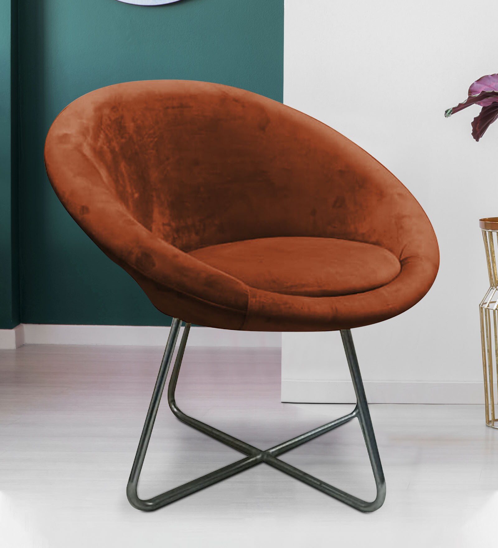 Buy Coneec Tub Accent Chair lounge in Chocolate Brown at 38% OFF by ...