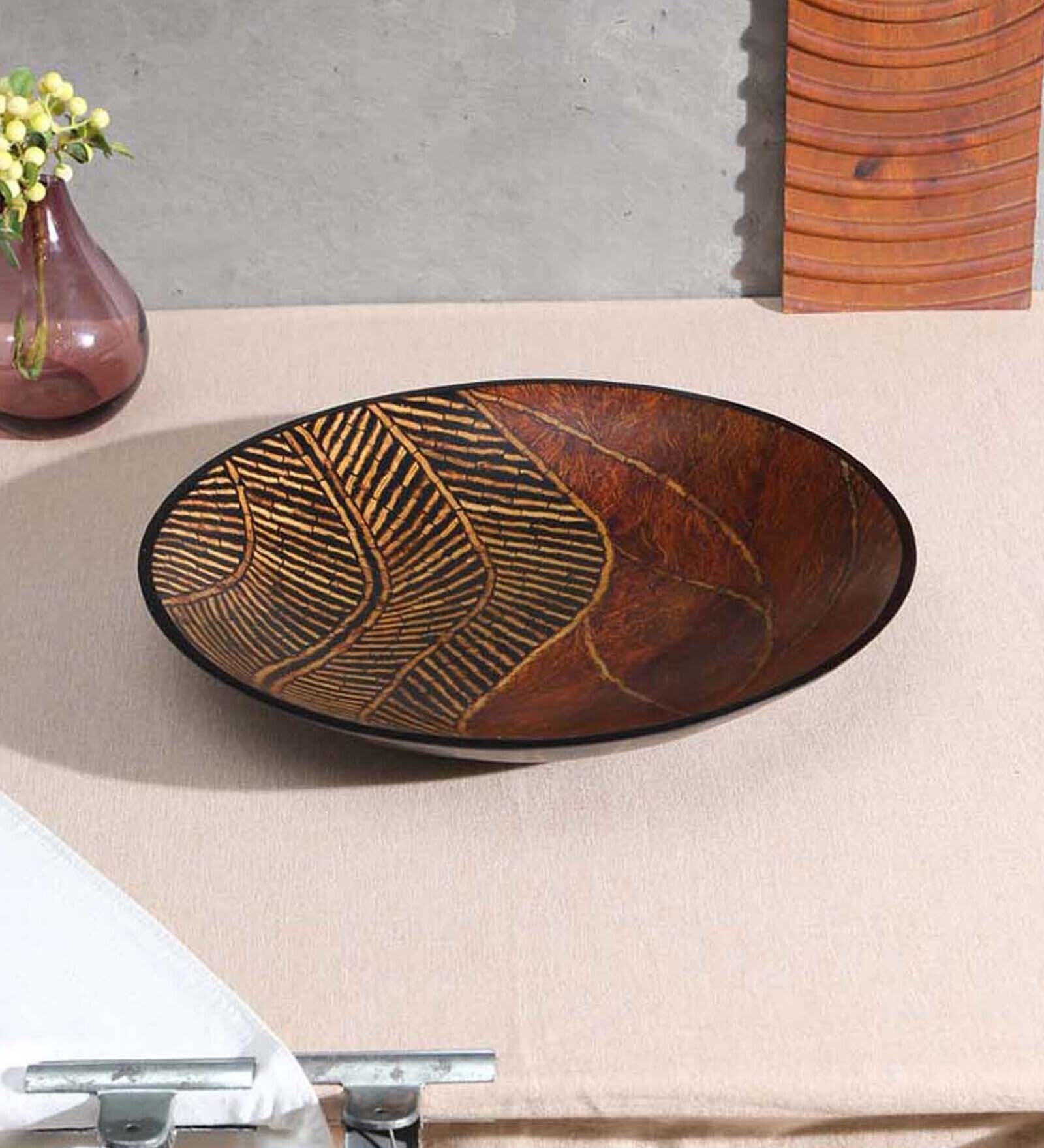 Buy Decorative Contemporary Brown Fiber Bowl at 20% OFF by Aesthetics ...