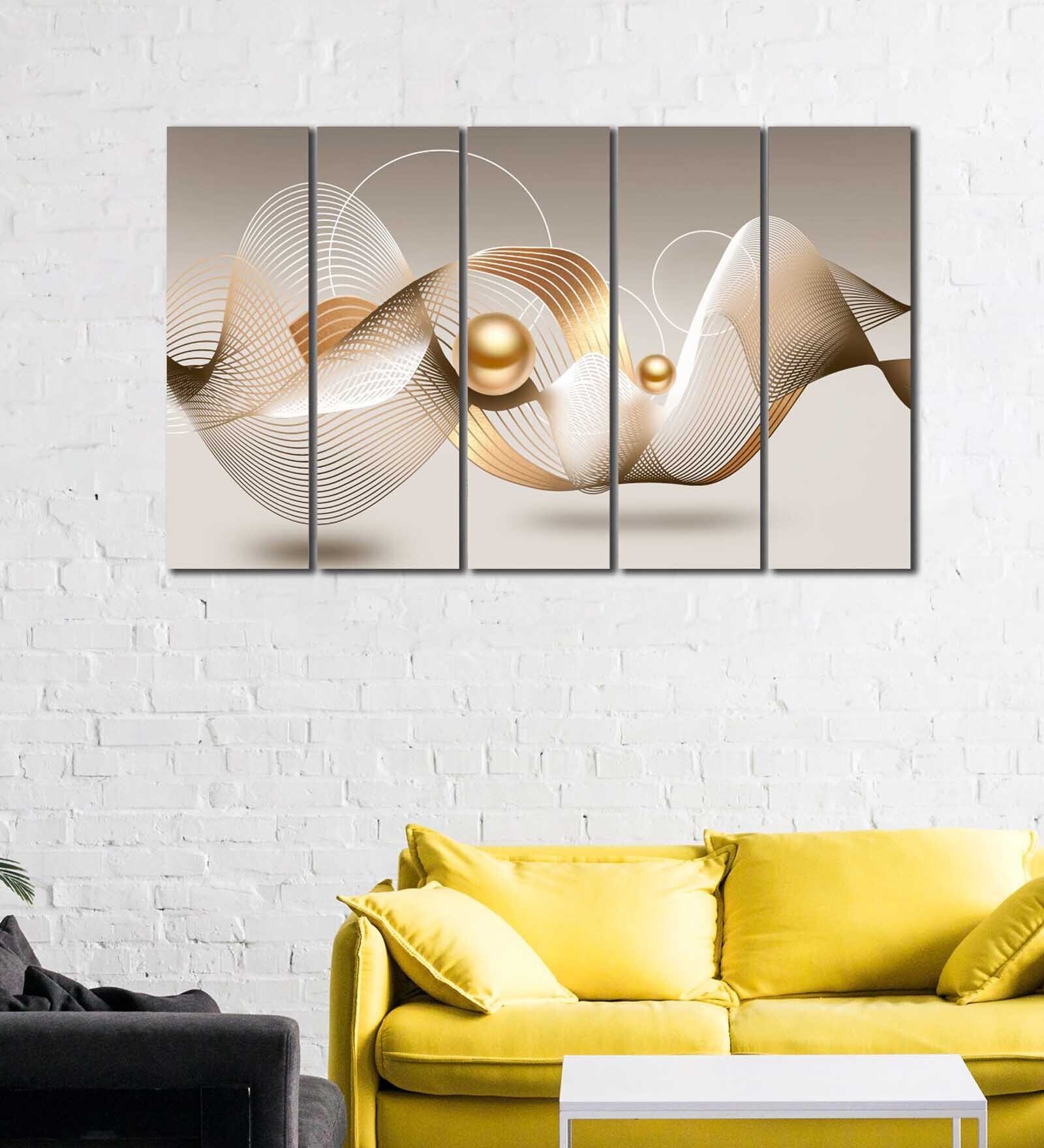 Buy Contemporary Modern MDF Art Panel Set of 5 at 24% OFF by Wens ...