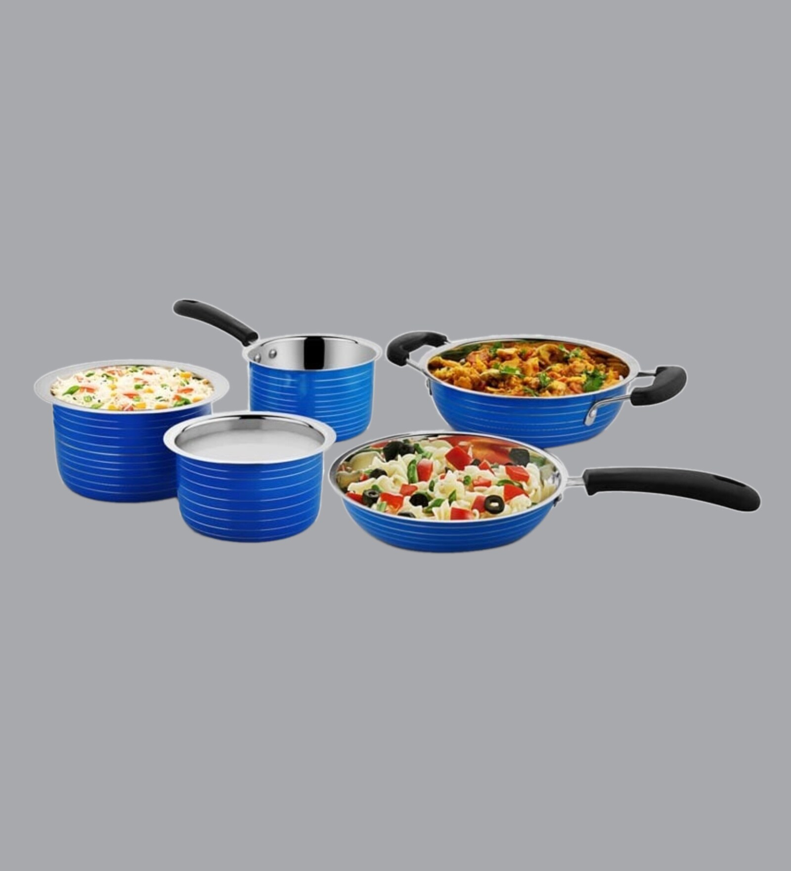 Buy Stainless Steel Cookware-Set of 5 Online - Discontinued ...