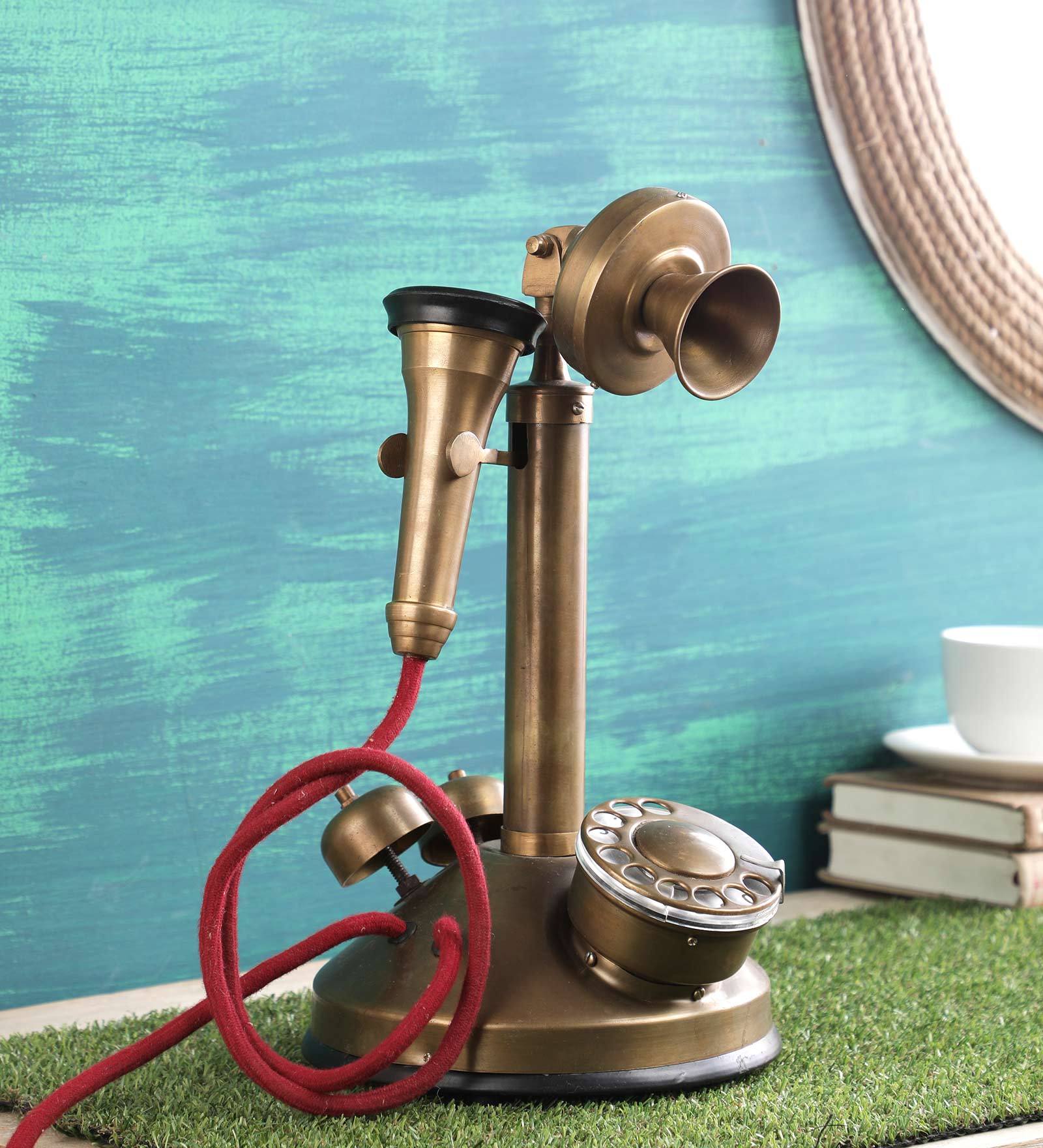 Buy Copper Brass Working Retro Telephone by Weald Heritage at 40% OFF ...