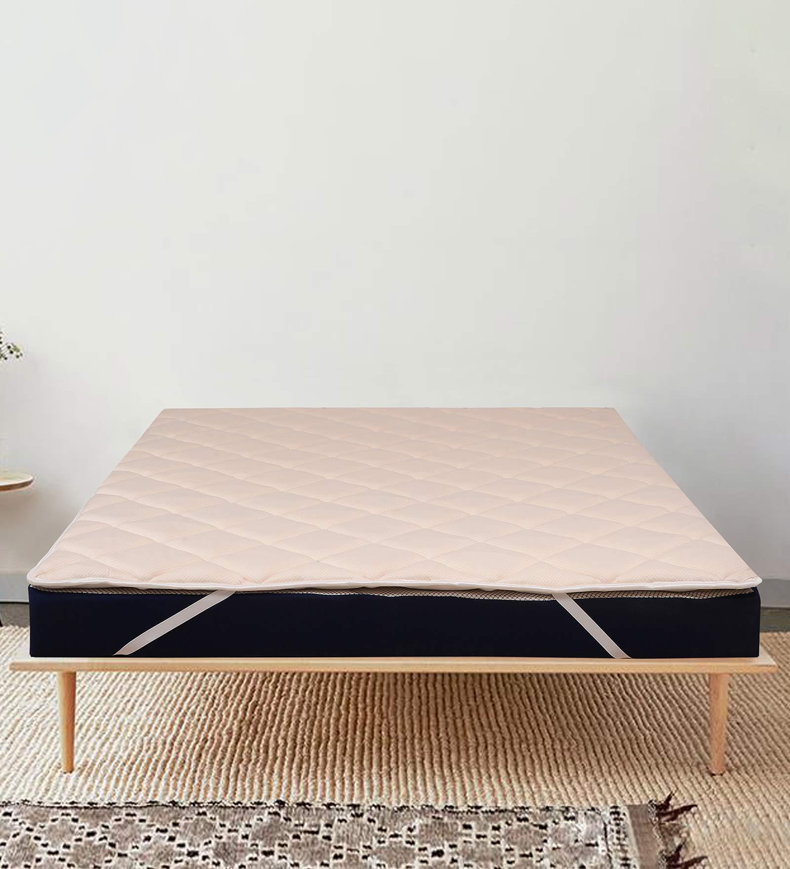 Buy Copper Infused Latex Q GEL King Size 75x70 1\ Thick Mattress Topper ...