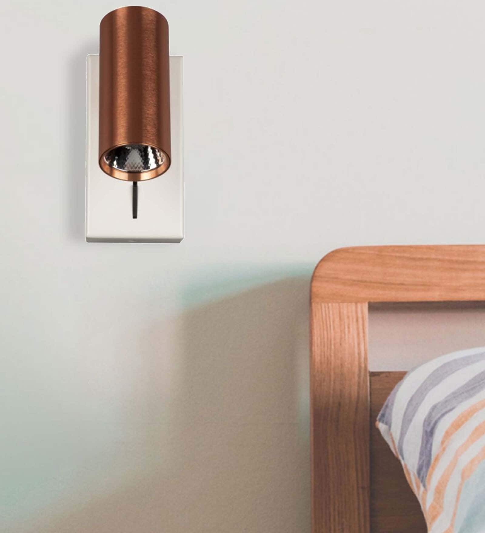 Buy Central Copper Metal and Glass LED Wall Lights by Luce at 49% OFF ...