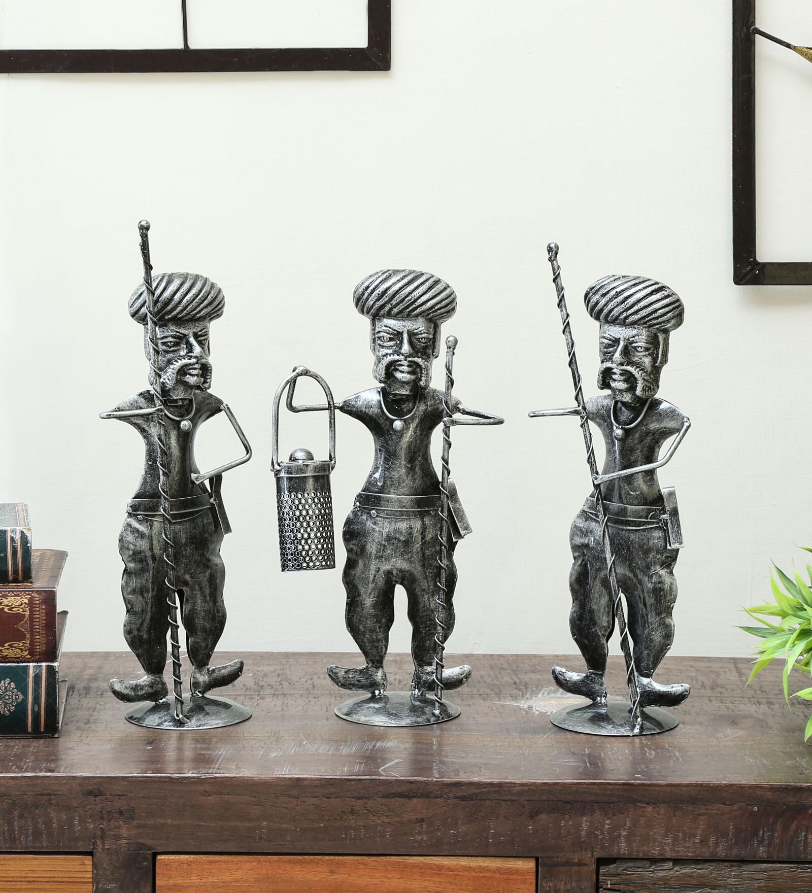 Buy Grey Metal Musical Showpiece - Set of 3 at 43% OFF by Craft Tree ...