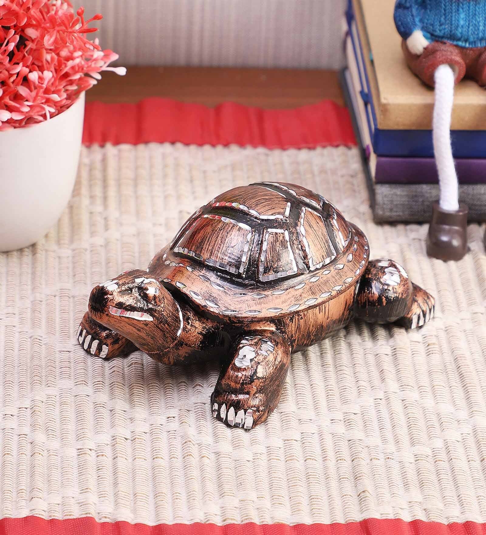 Buy Copper Tortoise Showpiece By Rishan Lifestyle Online - Animal ...