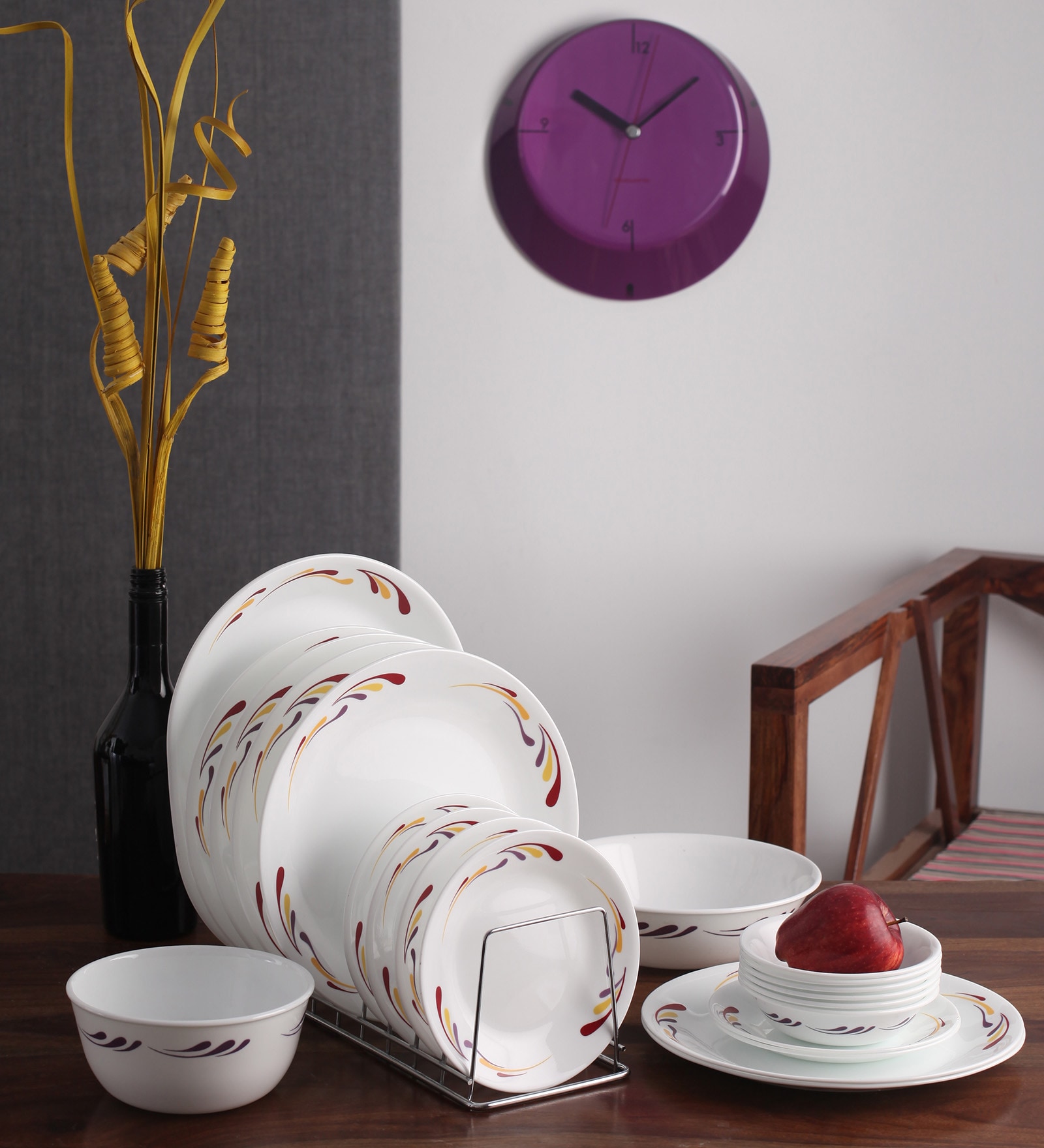 Buy India Impression Celebration Dinner Set of 21 by Corelle Online ...