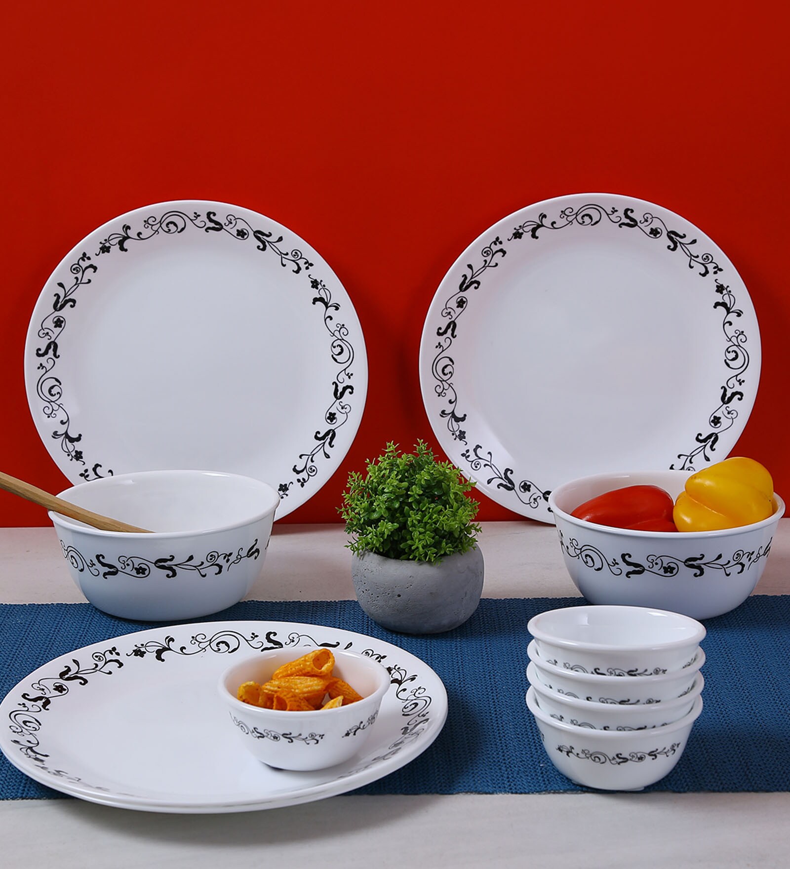 Buy Corelle Livingware Garden Gateway 14 Piece Dinner Set Online ...