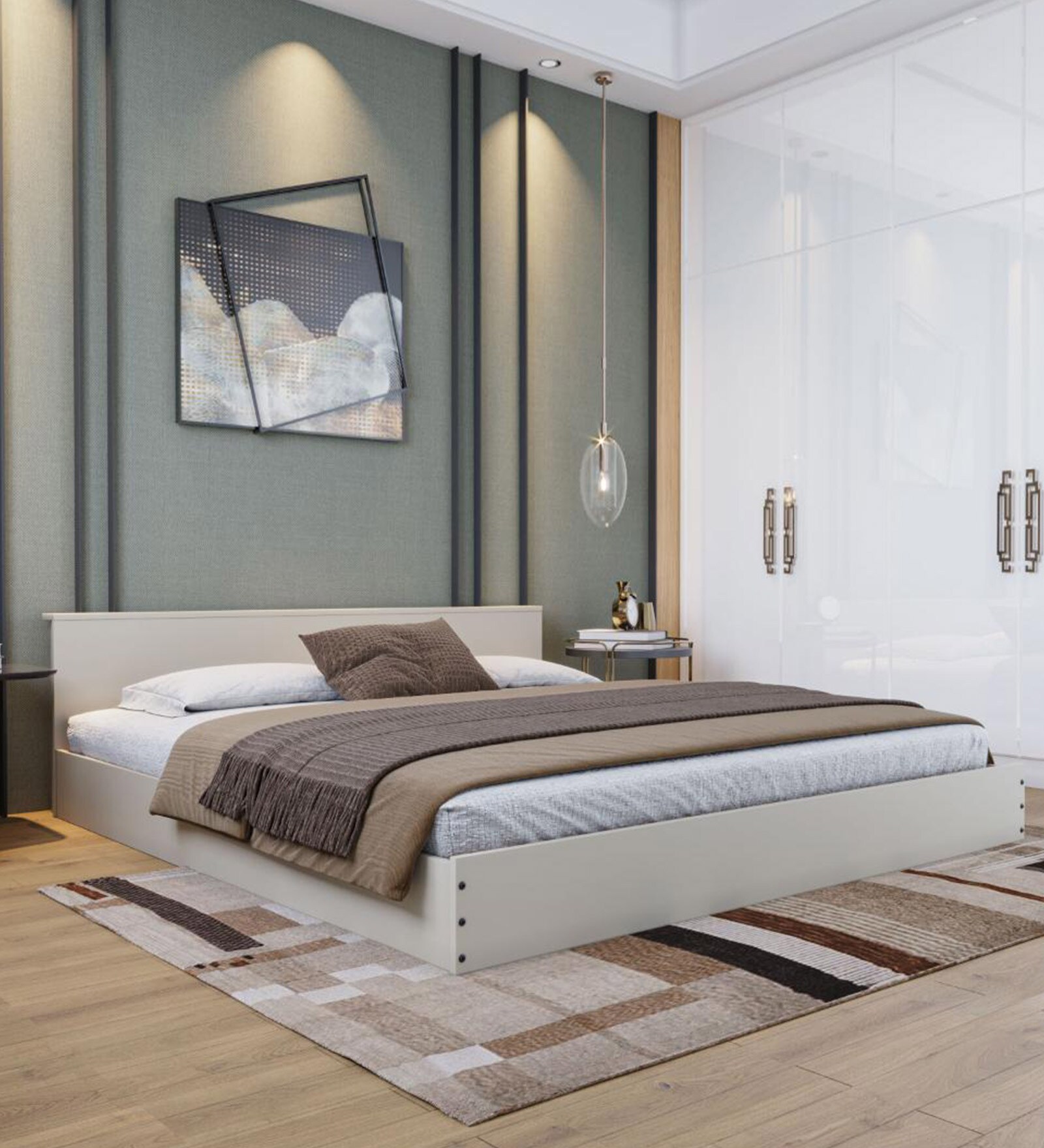 Buy Cosmo King Size Bed In Pumic Grey Colour at 15% OFF by Wakefit ...