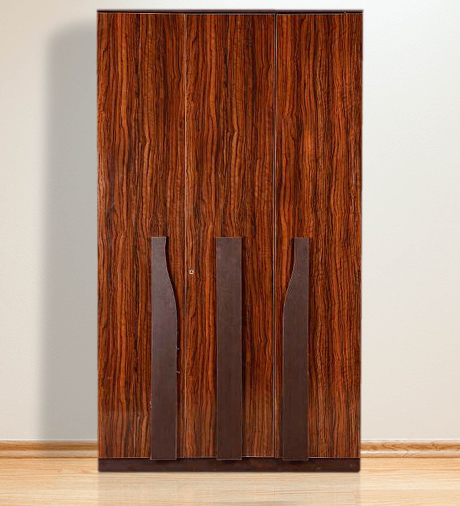 Buy Cosmo 3 Door Wardrobe in Natural Finish at 52% OFF by Evok | Pepperfry