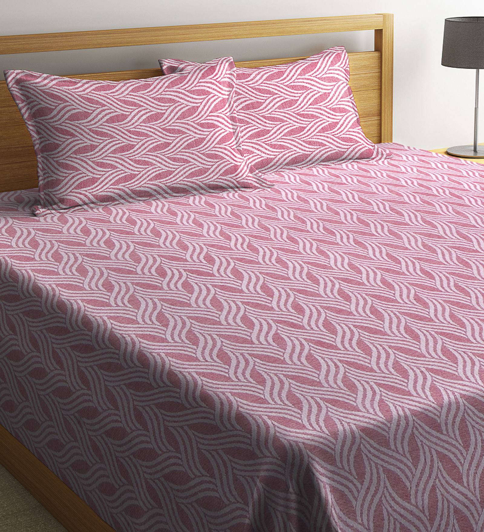Buy Cotton 150 TC Double Bed Cover with 2 Pillow Covers by Neudis at 57 ...